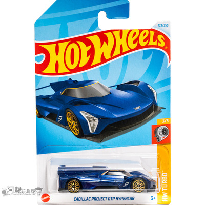 2024M-123号 凯迪拉克PROJECT GTP HYPERCAR蓝色风火轮hotwheels
