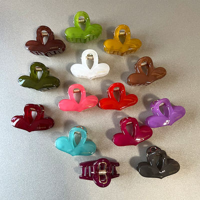 阿兹娜AZ正品发夹百搭爱心小抓夹