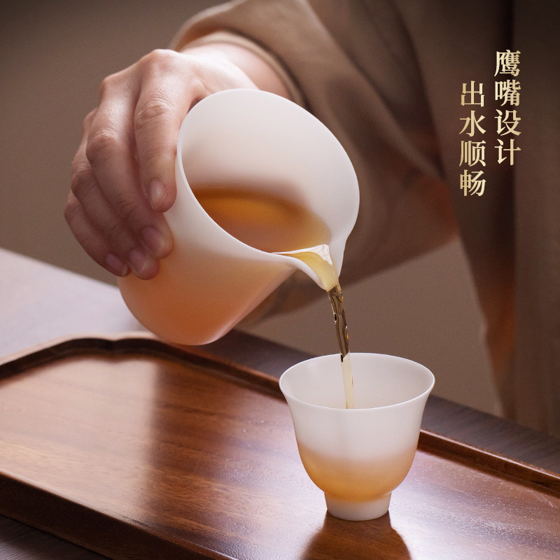 鹰嘴公道杯茶海分茶器茶漏茶具配件茶海分茶器茶漏茶配件80后茶器