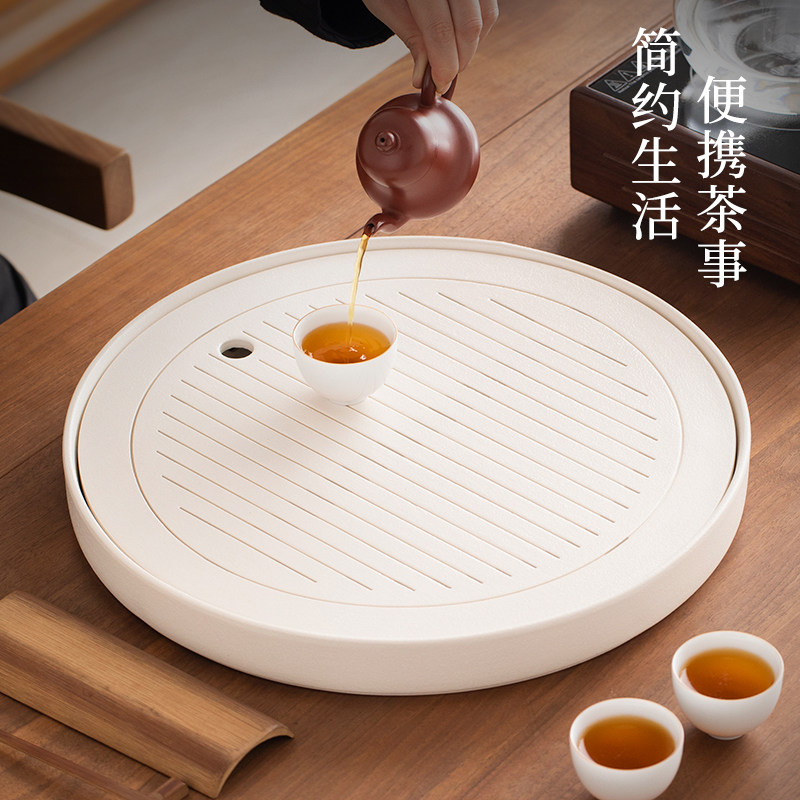 茶盘家用2025新款轻奢高级感茶台小托盘茶海功夫茶具套装80后茶器
