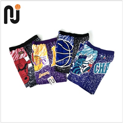 代购公牛队建队纪念球裤Mitchell