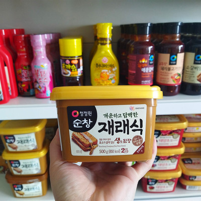 韩国进口清净园生大酱汤中文印刷