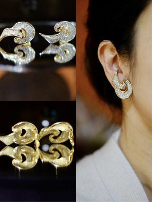 中古不退换｜小众精品Polcini Trifari Llisner 耳夹