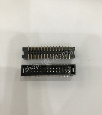 2.54mm间距 2*14P DC3贴片简牛座DC3-28P双排贴片镀金环保2x14P