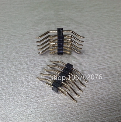 卧式双排平贴针 贴片双排针 2*5P 2.54MM间距 耐高温 2X5PIN