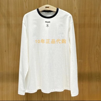 3I4B516折dzzitD素国内正品代购2024冬多色长袖T恤吊牌795