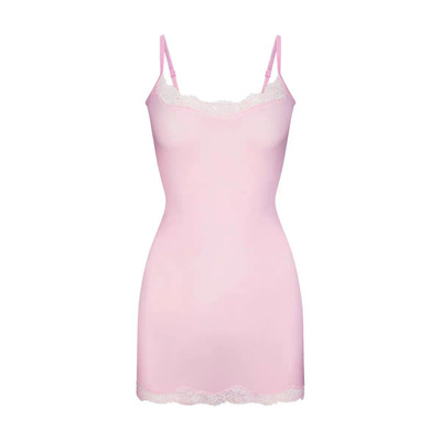 STAY夏新款冰丝螺纹吊带包臀裙