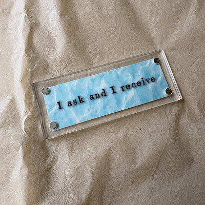 “I ask and I receive” 我祈求 便得着 信念感治愈系冰箱贴摆件