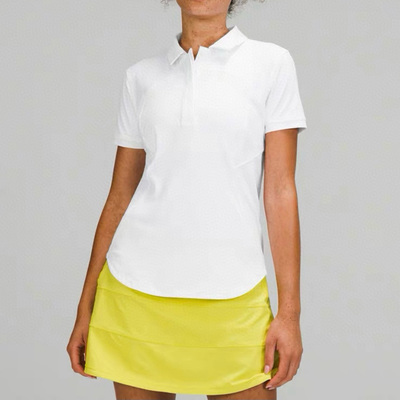 lulu夏季新款速干翻领T恤