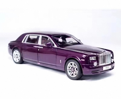 京商 1:18 劳斯莱斯幻影 Extended Wheelbase紫色合金车模