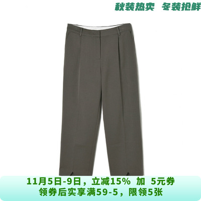 WG0P0059时尚通勤九分裤高腰裤子休闲裤女9.19秋