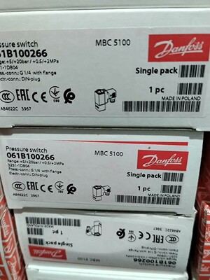 丹佛斯MBC5100压力开关061B100266/061B100766/061B100566议价议