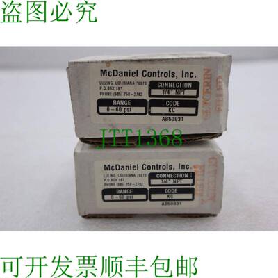 原装供应McDANIEL 控制 AB50831 压力计 K-2241