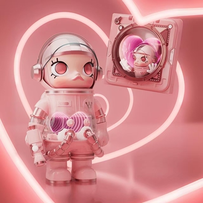 POPMART泡泡玛特SPACE MOLLY心悦1000%立体画 潮玩手办MEGA潮玩