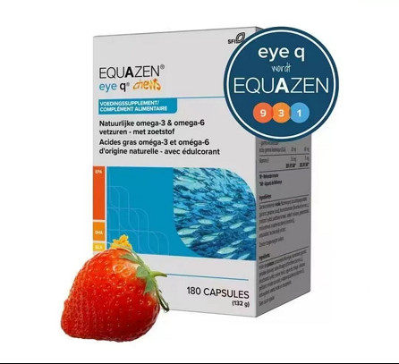 现货荷兰EQUAZEN eye q chews儿童鱼油胶囊护眼180粒3+dha_虎窝淘