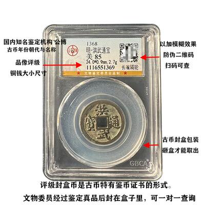 真品洪武通宝五帝钱镇宅
