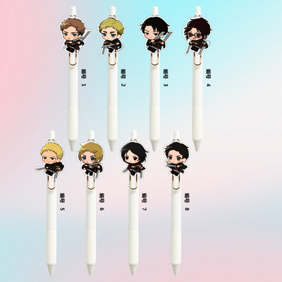 进击的巨人周边利威尔三笠阿克曼艾伦按动中性笔学生刷题笔348