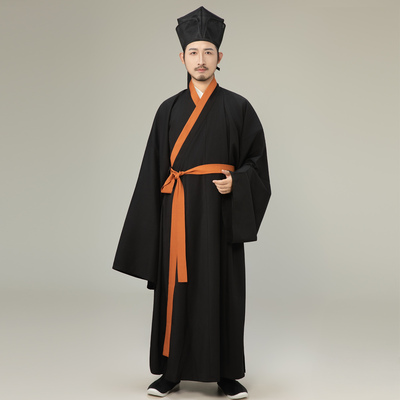 苏东坡日常文人庶士宋制交领长衫