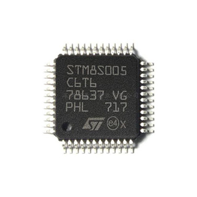 原装正品 STM8S005C6T6 LQFP-48 16MHz/32KB闪存/8位微控制器-MCU