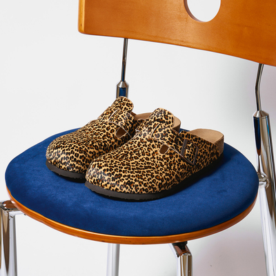 SWFI远东豹纹软木底休闲勃肯鞋