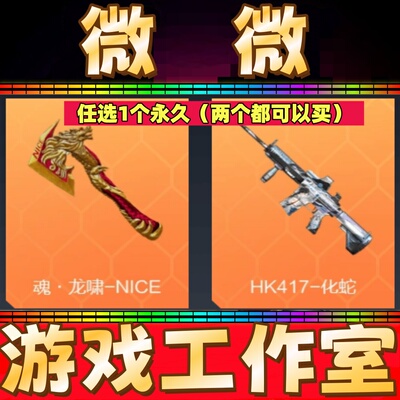 CF魂龙啸-NICE永久/HK417-化蛇永久 非HK417碳素玩具枪屠龙麒麟刺