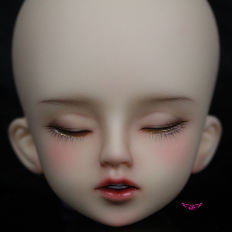 灰羽人形全眠百里香 4分树脂练妆画化头SD/ BJD娃娃单头素头_虎窝淘