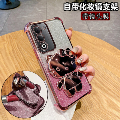 透明闪粉支架适用oppoa6i手机壳
