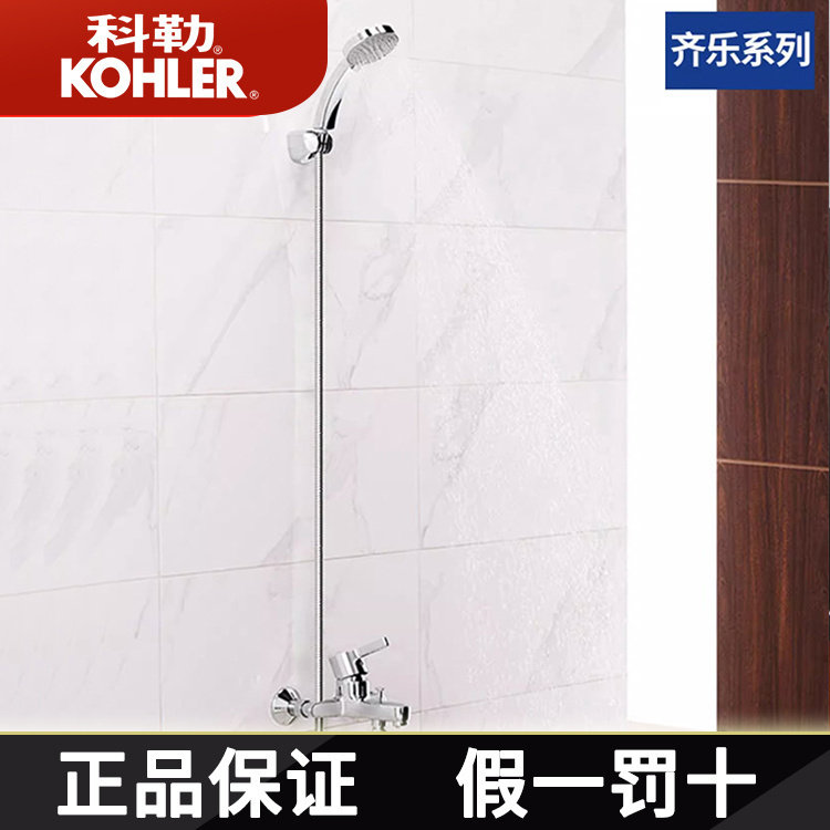 科勒花洒套装手持家用挂墙式两出水浴缸龙头淋浴器74036T/28580T_虎窝淘