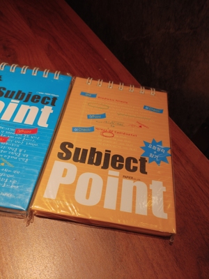 韩国进口papier出品sunject piint硬面线圈本check list