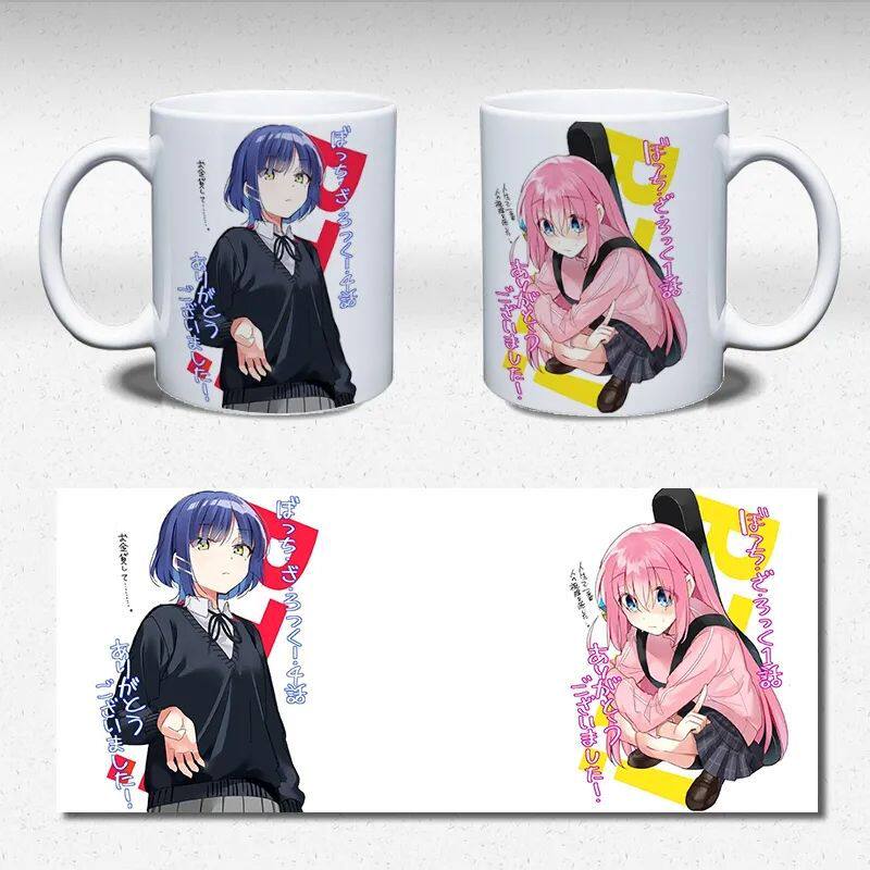 孤独摇滚周边6后藤山田喜多郁代咖啡水杯动漫陶瓷马克杯茶杯杯子