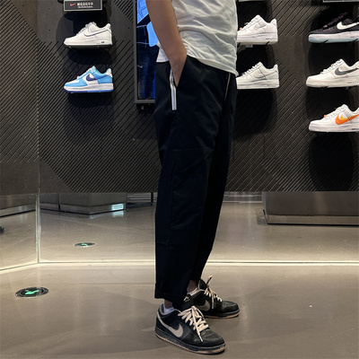 男梭织休闲运动口袋工装束腿长裤