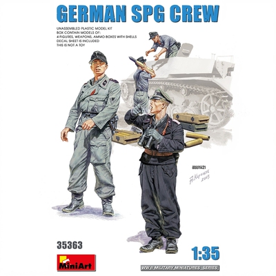 MiniArt拼装模型自行火炮乘员组