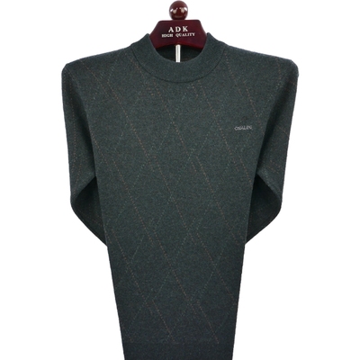 金兔男士半高领加厚爸爸装羊毛衫