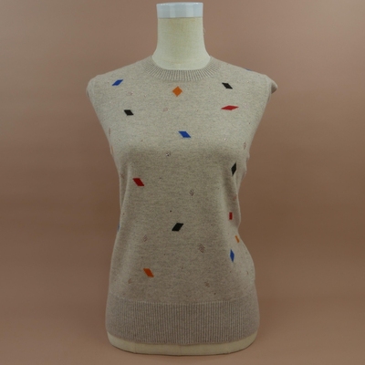 金兔全羊毛套衫妈妈装圆领打底衫