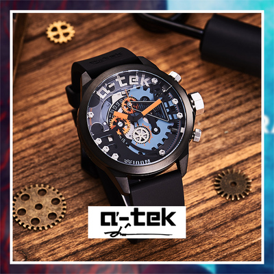 a-tek欧美运动风石英款系列男表