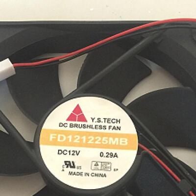 全新元山12CM 12025 12V 0.29A 双滚珠 FD121225MB 2线变频器风扇