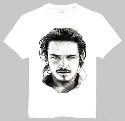 Orlando Bloom T-shirt 精灵王子 奥兰多 布鲁姆 T恤 欧美潮流T恤