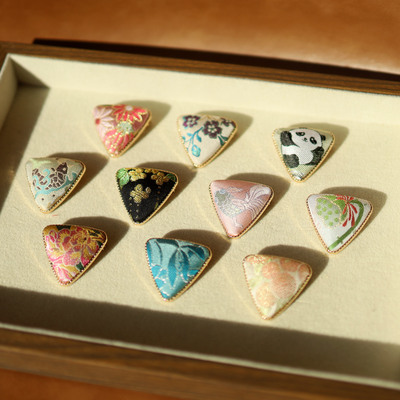 11.16上新 三角胸针 非遗手作 宋锦云锦蜀锦手工制品