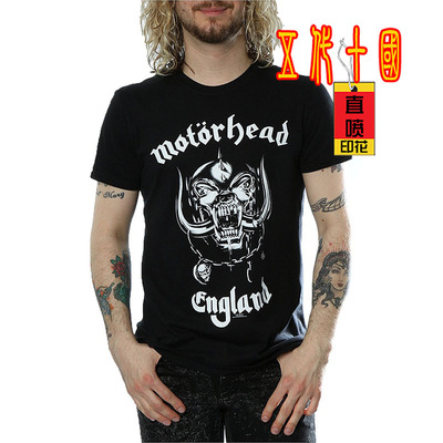 Motorhead 摩托头 Lemmy 铁拳宽松摇滚t恤男潮重金属欧美街头乐队