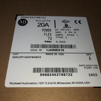 AB变频器 20AC2P1A0AYNANC0 20ad2p1a0aynnnnn议价询价