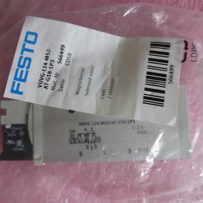 全新原装正品FESTO费斯托 566499  VUVG-L14-M52-AT-G18-1P3 询价