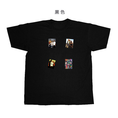 涅盘复古照片品质胶印不褪色朋克摇滚男女复古手工拼接印花T恤