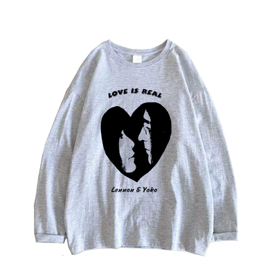 John Lennon约翰列侬蓝侬披头甲壳虫摇滚男女薄款长袖T恤外穿内搭