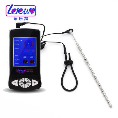Male penis electric shock punishment toy urethral dilator
