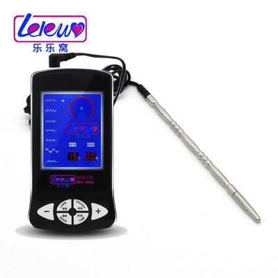 Male penis electric shock punishment toy urethral dilator
