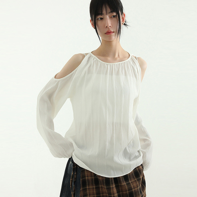 Localmansion韩代半透长袖上衣