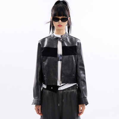 Raucohouse韩代皮衣夹克外套