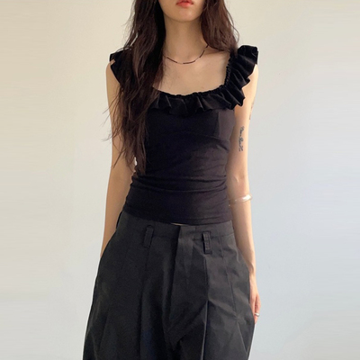 adelio韩代bellfrillsleeveles