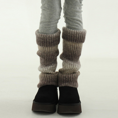 Localmansion韩代渐变针织腿套