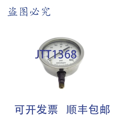 原装供应阿什克罗夫特 586 0-100PSI NSNP